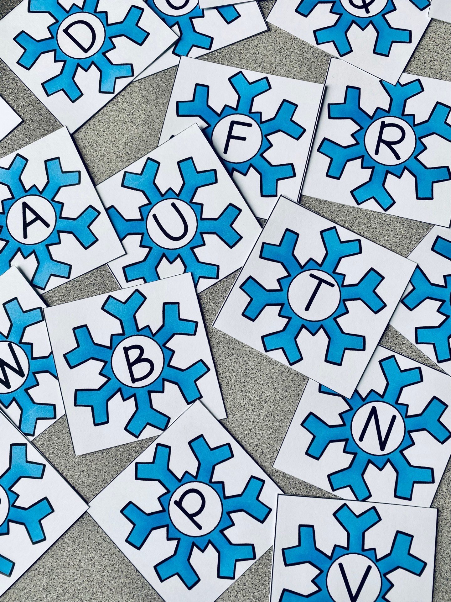 Snowflake Alphabet Activities for Preschool – Mrs Mama Bird