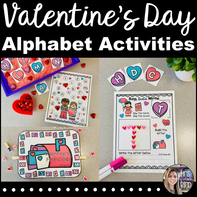 Valentine’s Day Alphabet Activities For Preschool – Mrs Mama Bird