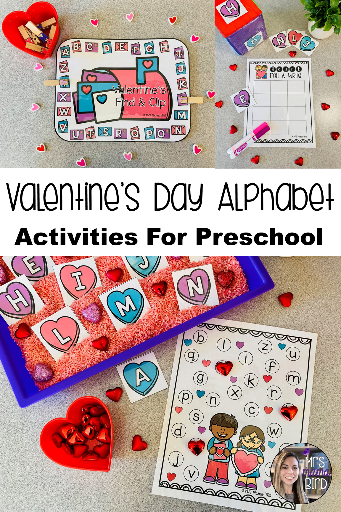 Valentine’s Day Alphabet Activities For Preschool – Mrs Mama Bird